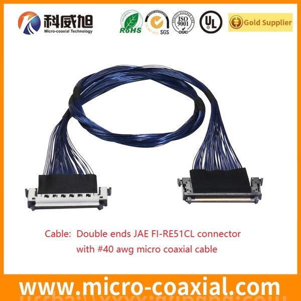 Custom DF36-25P-0.4SD(51) micro flex coaxial cable Assembly I-PEX 20729 ...